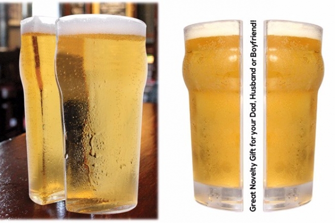 Thumbs Up Half Pint Glass – Great Novelty Gift Idea! > Jersey Rewards