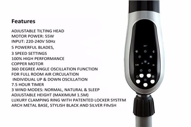 Luxury High Performance Beldray 360 Degree Pedestal Fan – Stay Cool ...