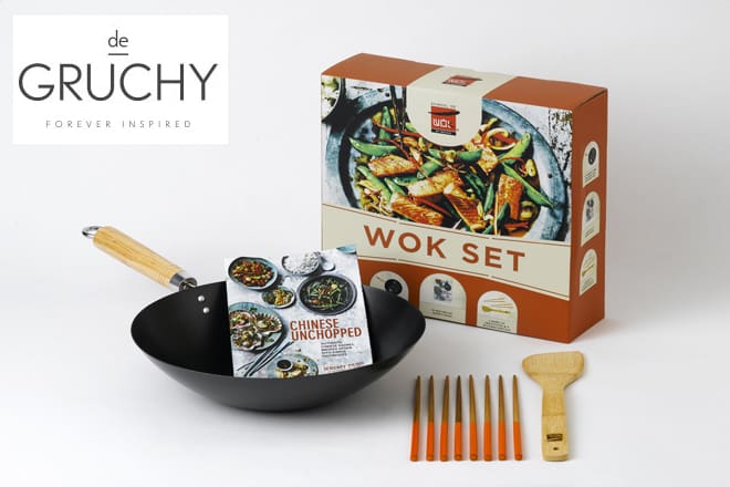 Jeremy Pang School of Wok Gift Set – 12″/30cm Non-stick Wok, Spatula ...