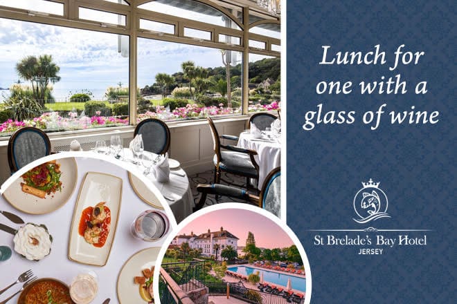 Three Course Set Menu Lunch & Large Glass of Wine at St Brelade’s Bay ...